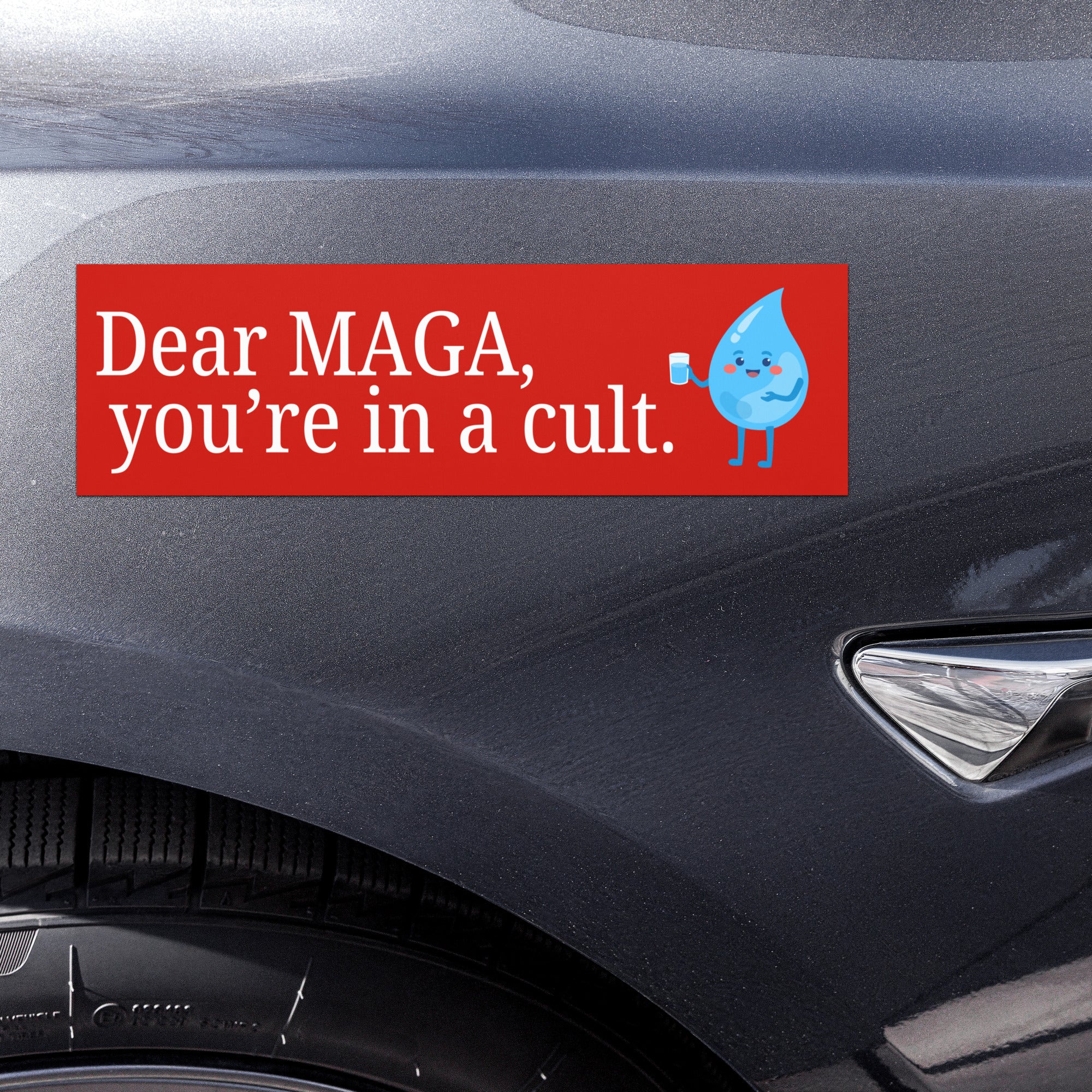 Dear MAGA You're In A Cult Car Magnet